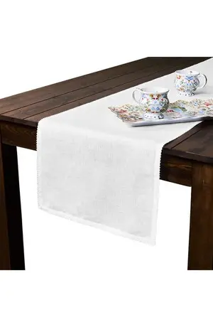 JULISKA Berry Scallop Linen Table Runner