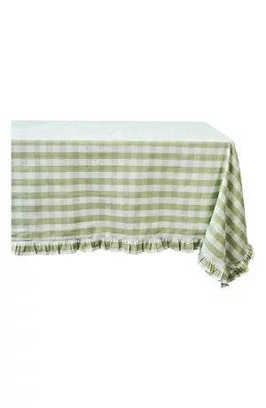 JULISKA Gingham Ruffle Cotton & Linen Tablecloth