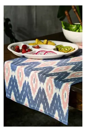 JULISKA Ikat Cotton Table Runner