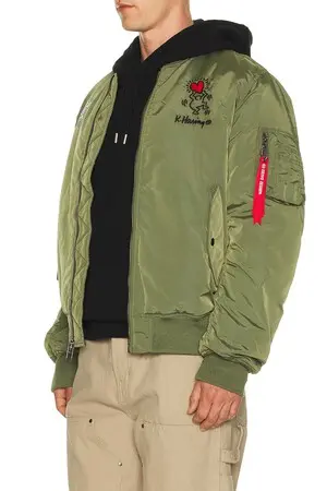 Alpha Industries X Keith Haring Ma-1 Reversible Jacket