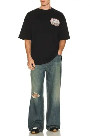Amiri Chateau Sketch Oversized Tee - Black