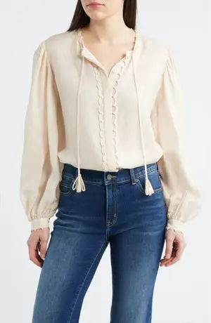 Kobi Halperin Harlow Balloon Sleeve Top