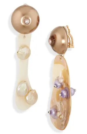 ISSHI Nebular Clip-on Drop Earrings - Milky Way