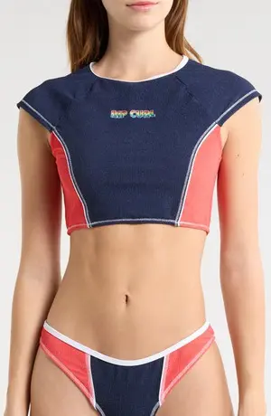 Rip Curl Surf Tide Short Sleeve Crop Rashguard