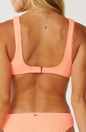 Rip Curl Vibe Surf Bralette Bikini Top - Melon