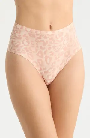 Chantelle Softstretch High Waist Thong - Leo Blush