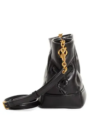 Saint Laurent Mini Jamie Leather Shoulder Bag - Noir