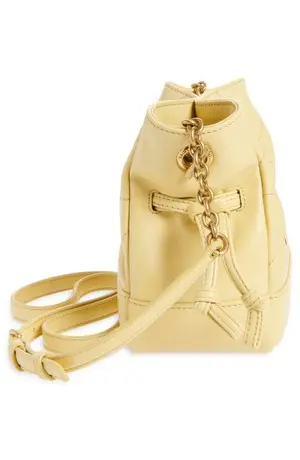 Saint Laurent Mini Jamie Leather Shoulder Bag - Soft Lemon