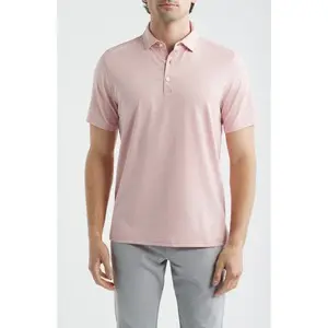 RHONE Drive Time Performance Polo - Pink Calcite/french Rose