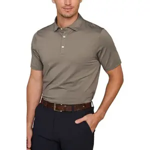 RHONE Drive Time Performance Polo - Smokey Olive Stripe