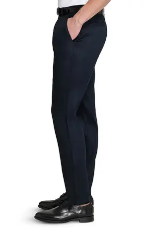 W.R.K Slim Fit Pleated Linen Blend Pants