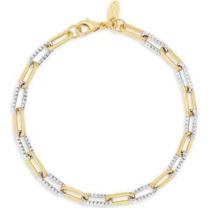 SHYMI Paper Clip Chain Bracelet - Gold Silver