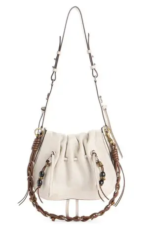 Isabel Marant Bolton Washed Leather Shoulder Bag