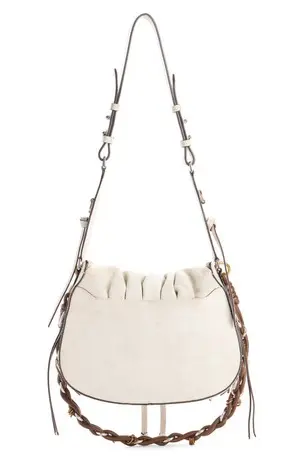 Isabel Marant Bolton Washed Leather Shoulder Bag