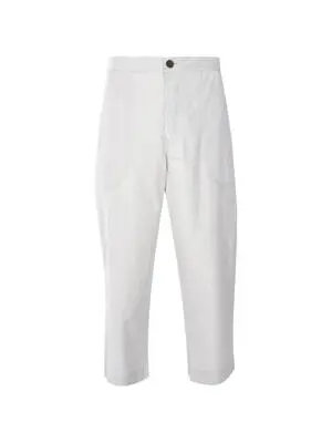 Marané El Pepe Embroidered-pocket Trousers - Grey