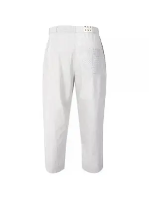 Marané Embroidered-pocket Trousers - Grey