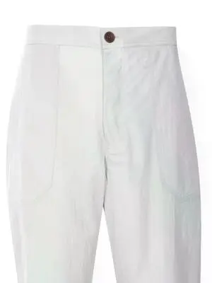 Marané Embroidered-pocket Trousers - Grey