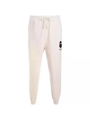 FINGERCROXX Drawstring Logo Track Pants - Neutrals