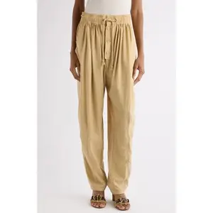 Isabel Marant Falcona Gathered Tapered Pants