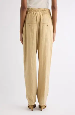 Isabel Marant Falcona Gathered Tapered Pants