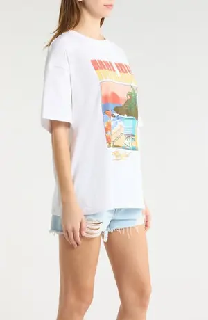 Rip Curl Hayley O Heritage Graphic T-shirt - Optical White