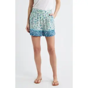 CITY BLUES Paisley Print Shorts