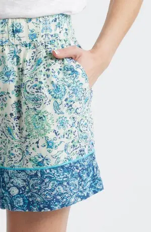 CITY BLUES Paisley Print Shorts