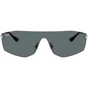 Ray-ban Alix Bio-based Rimless Shield Sunglasses - Silver/grey