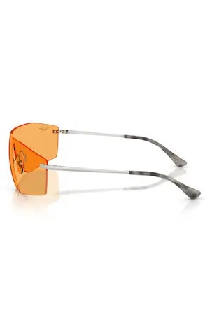 Ray-ban Alix Bio-based Rimless Shield Sunglasses - Silver/yellow