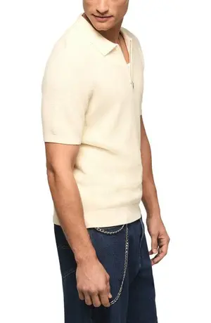 Lucky Brand Quarter Zip Polo Sweater