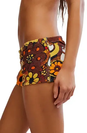 Free People Dixie Printed Shortie Bikini Bottom