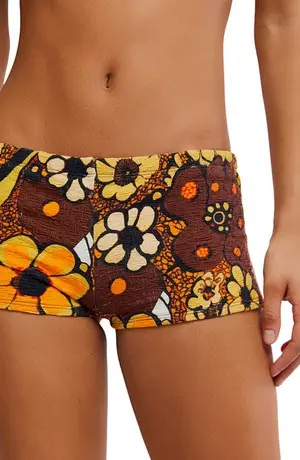 Free People Dixie Printed Shortie Bikini Bottom