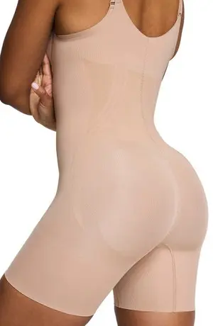 Spanx Sculpt™ Go Figure Open Bust Shaper Bodysuit - Chai