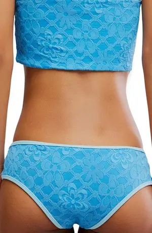 Free People Bayside Hipster Bikini Bottom - Bonnie Blue