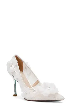 Betsey Johnson Darcy Pointed Toe Pump - Ivory