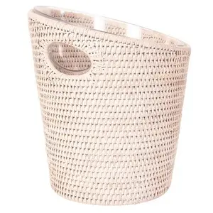 ARTIFACTS TRADING COMPANY™ Artifacts Rattan Small Champagne Bucket With Acrylic Insert - White Wash