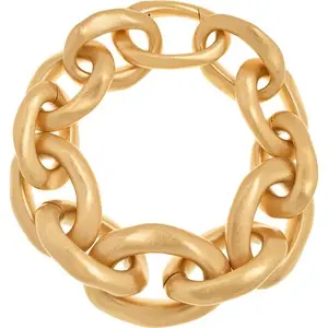 REISS Tyla Tumbled Chain Bracelet - Gold Tone