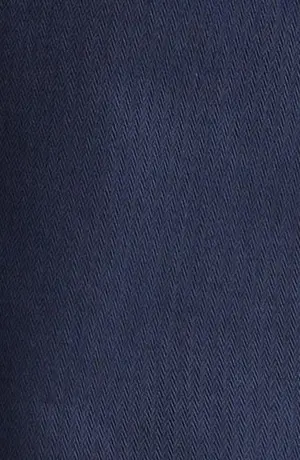 Boglioli Five-pocket Cotton Stretch Herringbone Slim Fit Trousers - Navy