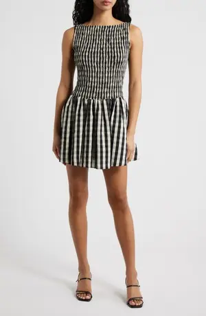 LUCY PARIS Ellen Gingham Mini Dress