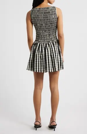 LUCY PARIS Ellen Gingham Mini Dress