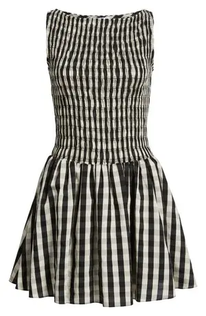 LUCY PARIS Ellen Gingham Mini Dress