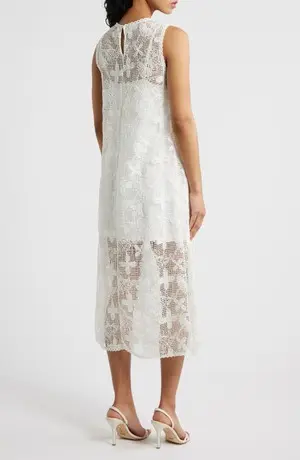 LUCY PARIS Cara Lace Midi Dress