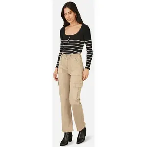 YUMI High Waist Utility Cargo Pants