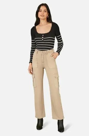 YUMI High Waist Utility Cargo Pants