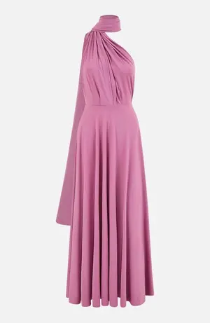YUMI Jersey Stretch Multiway Maxi Dress - Pink