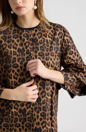 NVLT Water Repellent Printed Canvas Coat