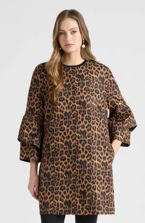 NVLT Water Repellent Printed Canvas Coat