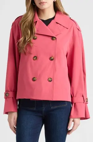 NVLT Double Breasted Jacket - Pitaya Red