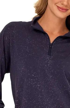 THREADS 4 THOUGHT Nyloa Terry Quarter Zip Top - Stargazer