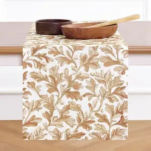 SOLINO HOME Linen Table Runnerfallen Leaves - Autumn